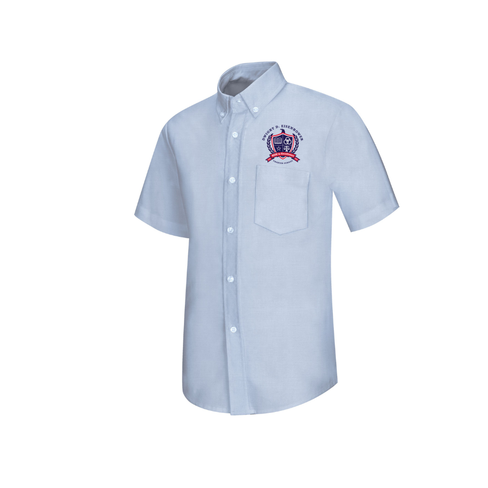Dwight D. Eisenhower Charter School Blue Oxford Uniform Shirt By Poree ...